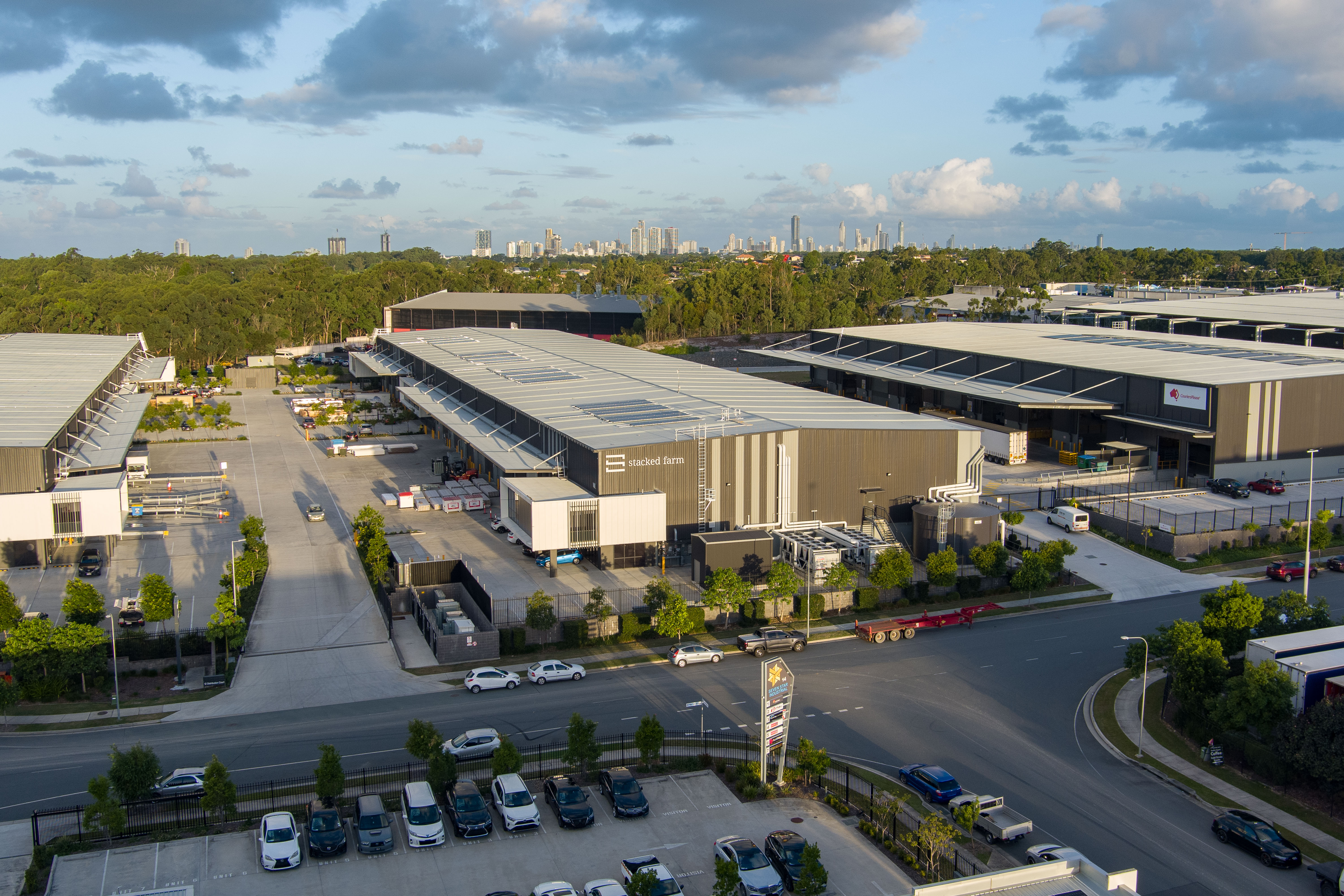 Inside Stacked Farm's robotic vertical farm