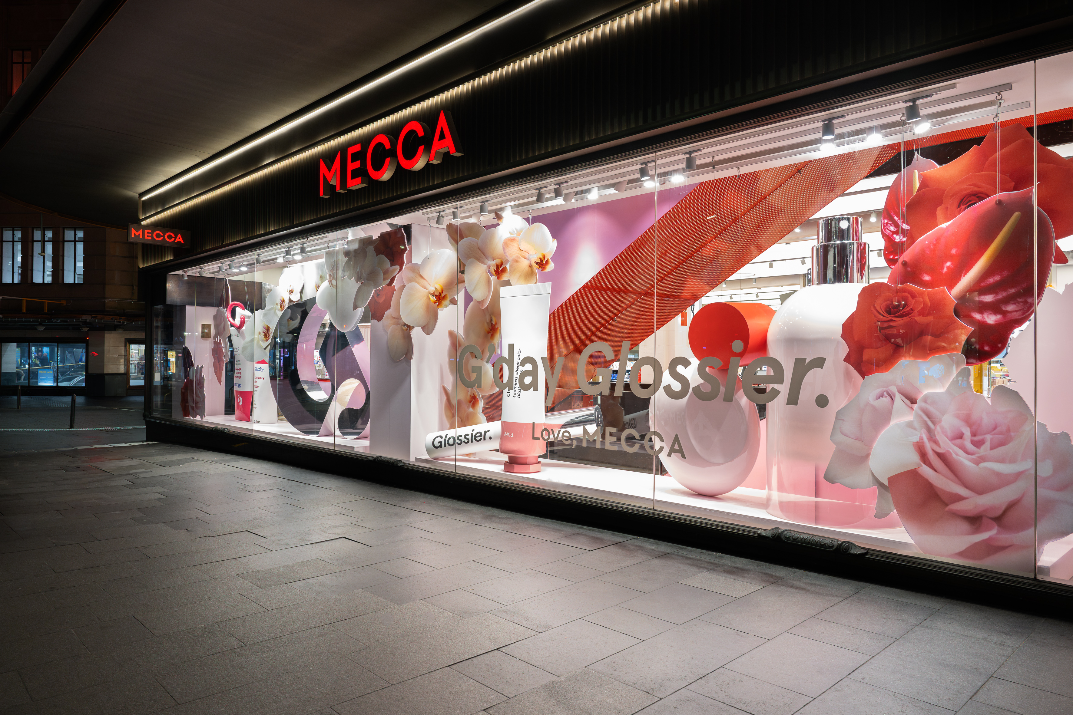 Mecca becomes a mecca for cult beauty unicorn Glossier