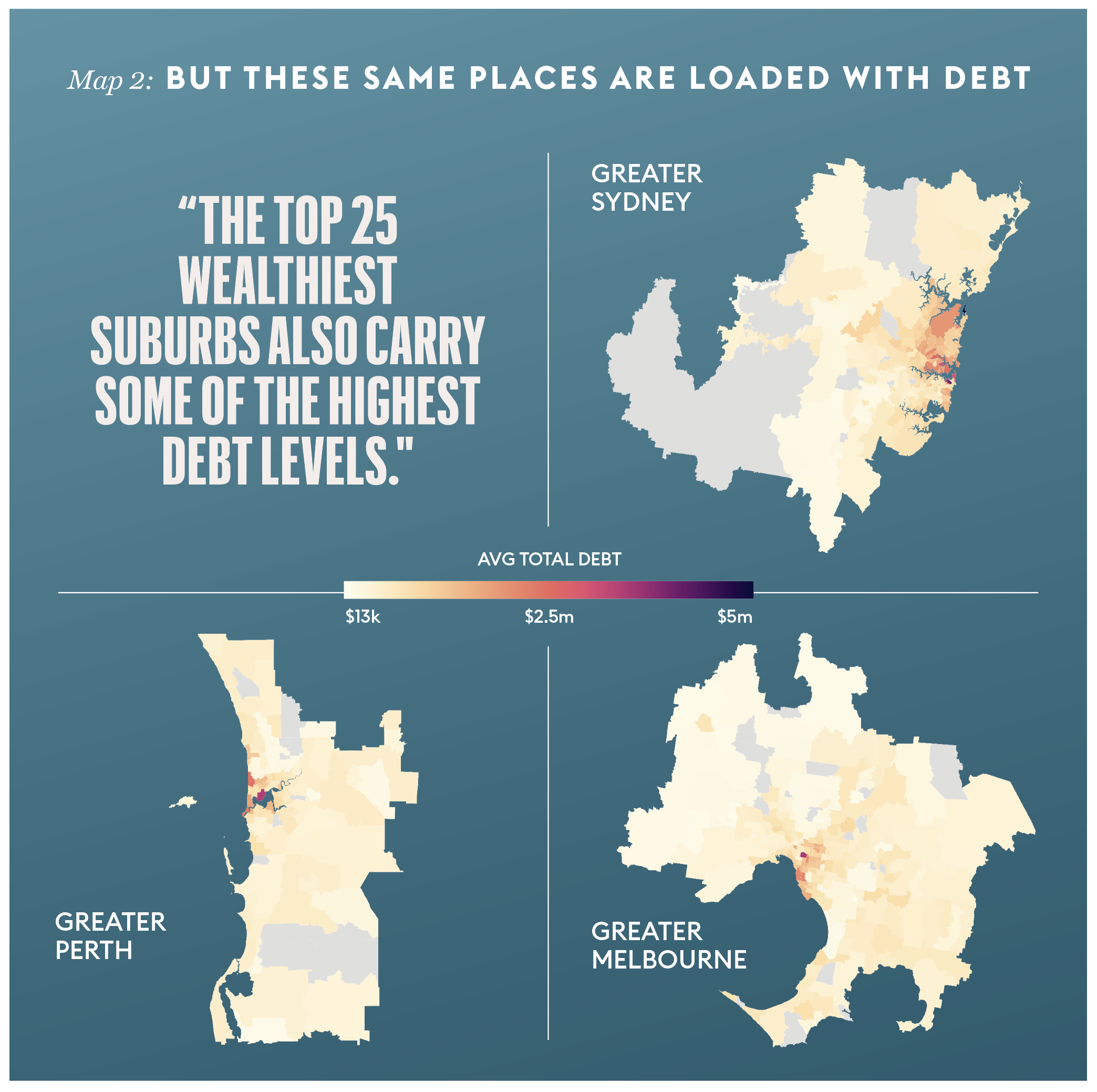 The Wealthiest (and Most Indebted) Suburbs in Australia