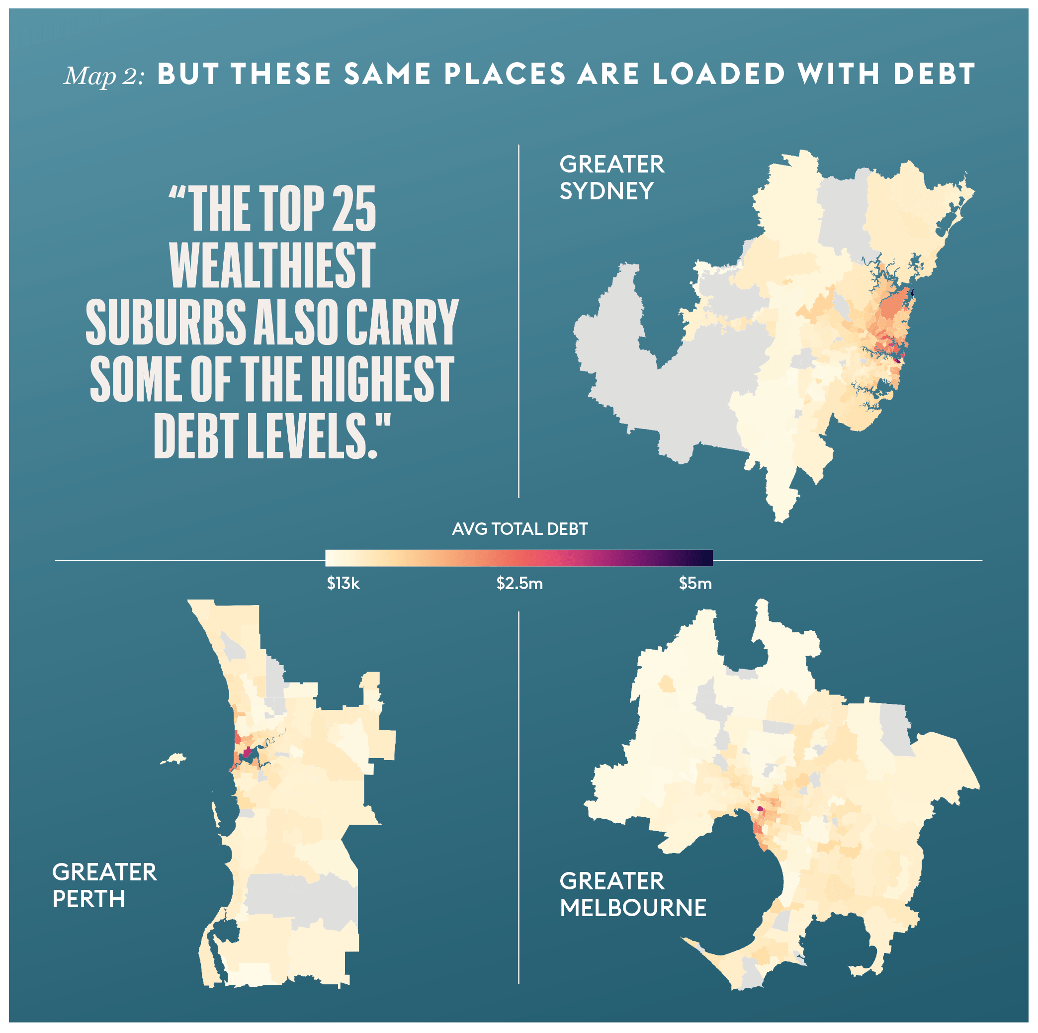 The Wealthiest (and Most Indebted) Suburbs in Australia