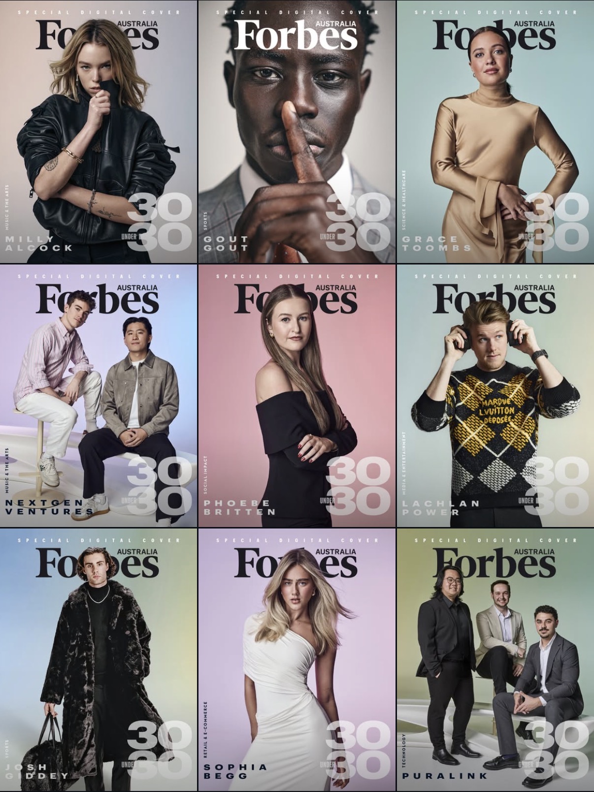 Forbes Australia's year in covers: Here's who made it