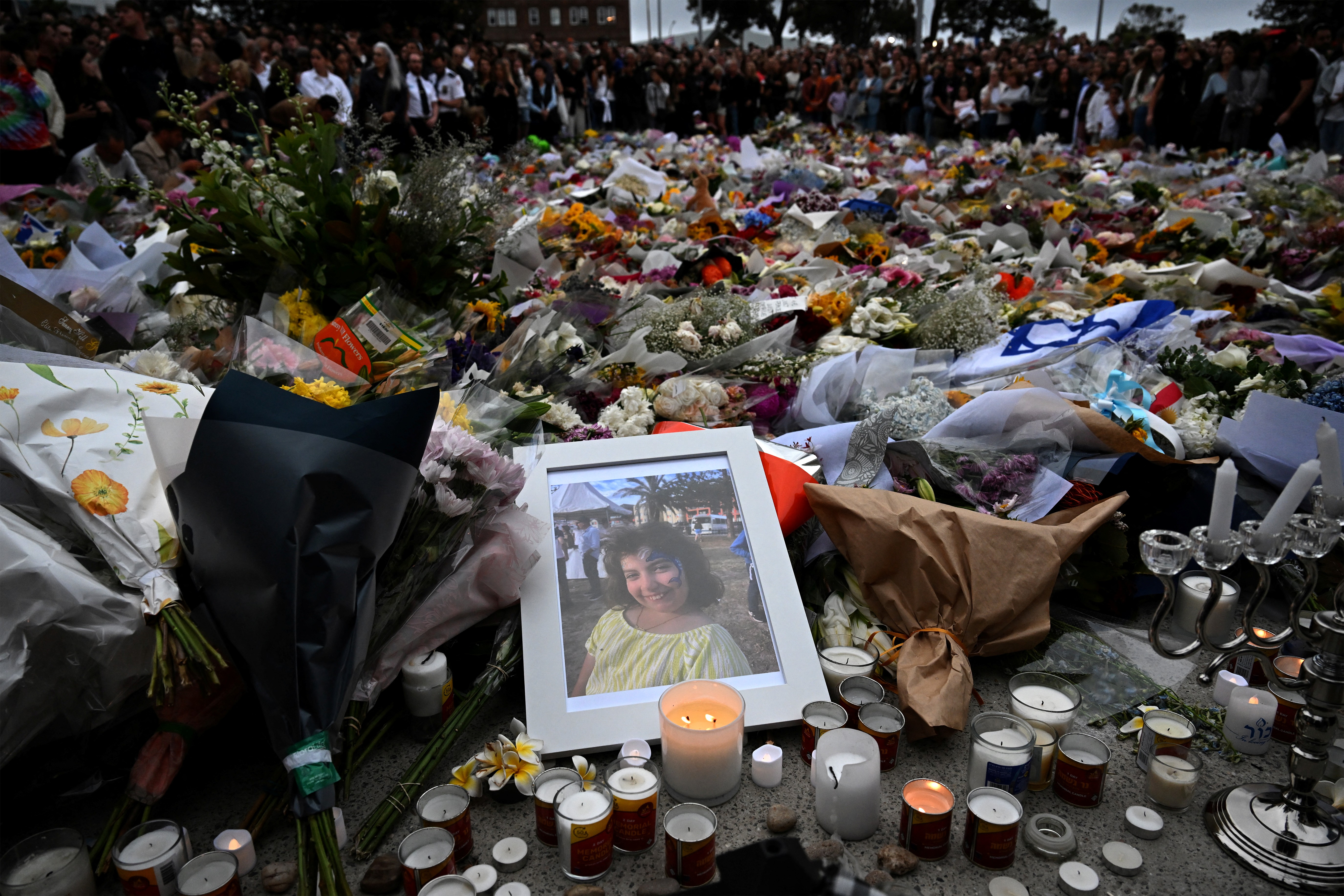 Bondi vigil draws thousands as tributes pour in for Matilda